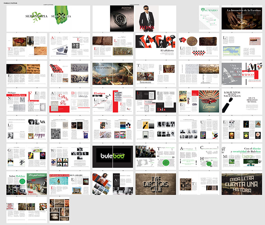 BOCETO DE COMPAGINACIÓN; EDITORIAL LAYOUT; PLANILLO; FLAT PLAN – Jesús García Jiménez